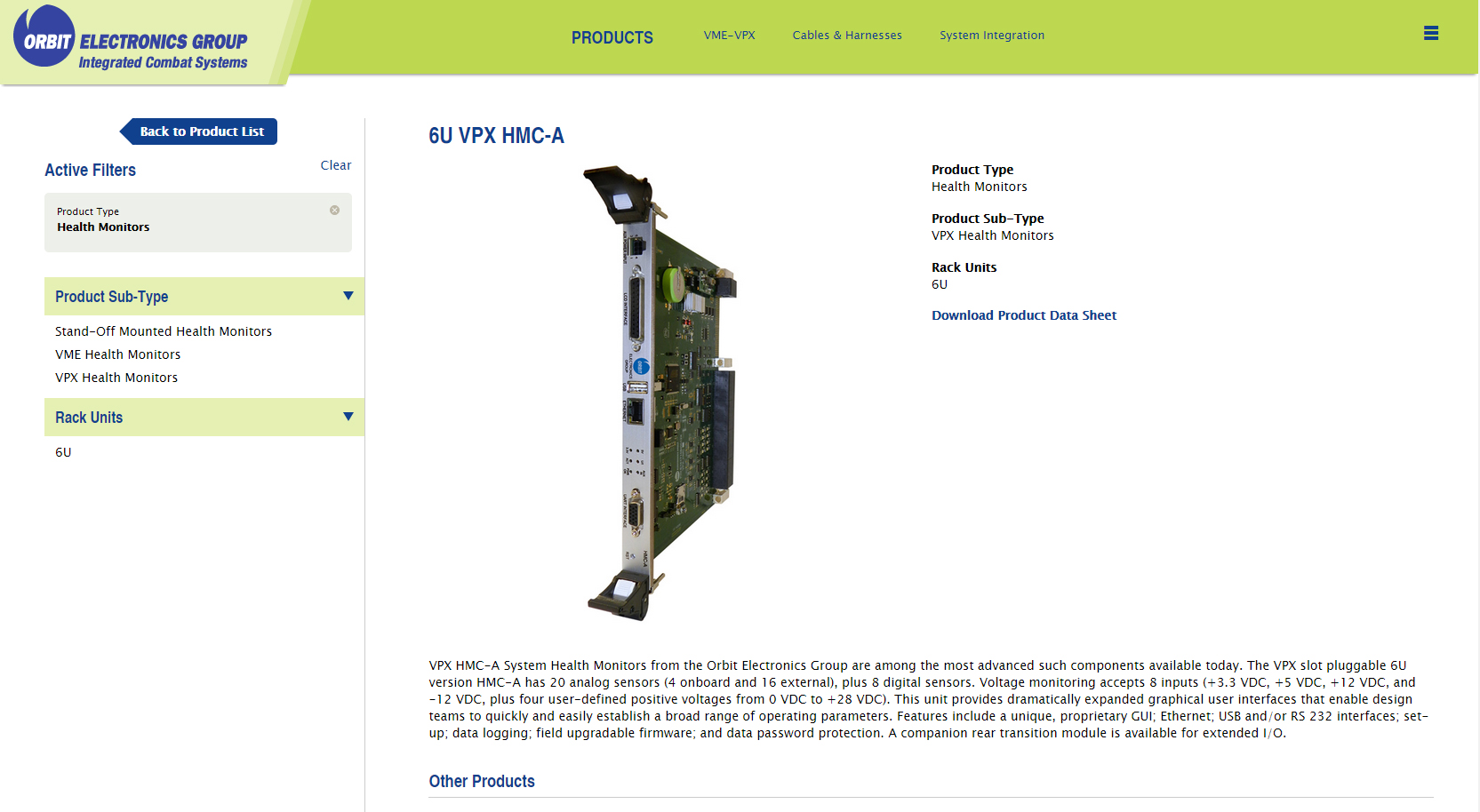 Orbit Electronics Group announces a new website for Integrated Combat Systems, Inc. Gives ...